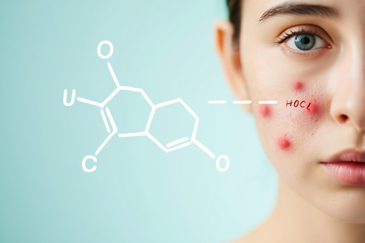 Hypochlorous Acid for Acne